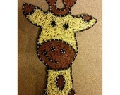 Items similar to giraffe string art on Etsy