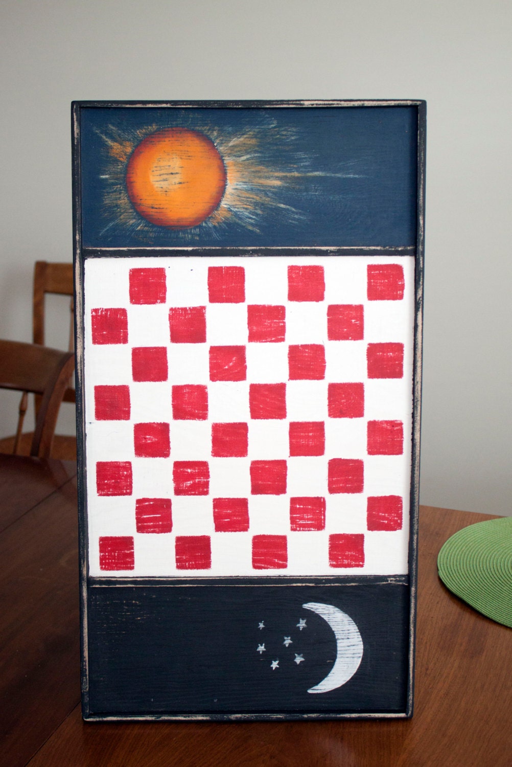 Decorative Wooden Checker Board