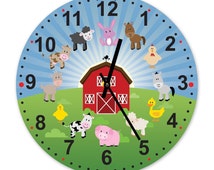 Popular items for farm animal clock on Etsy