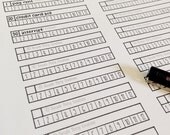 Handwritten and hand drawn minimalist planner by DecadeThirty