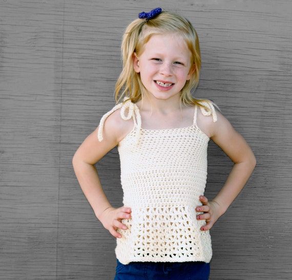 Spring Breeze Crochet Halter Top Pattern Girl by crochetbycharlene