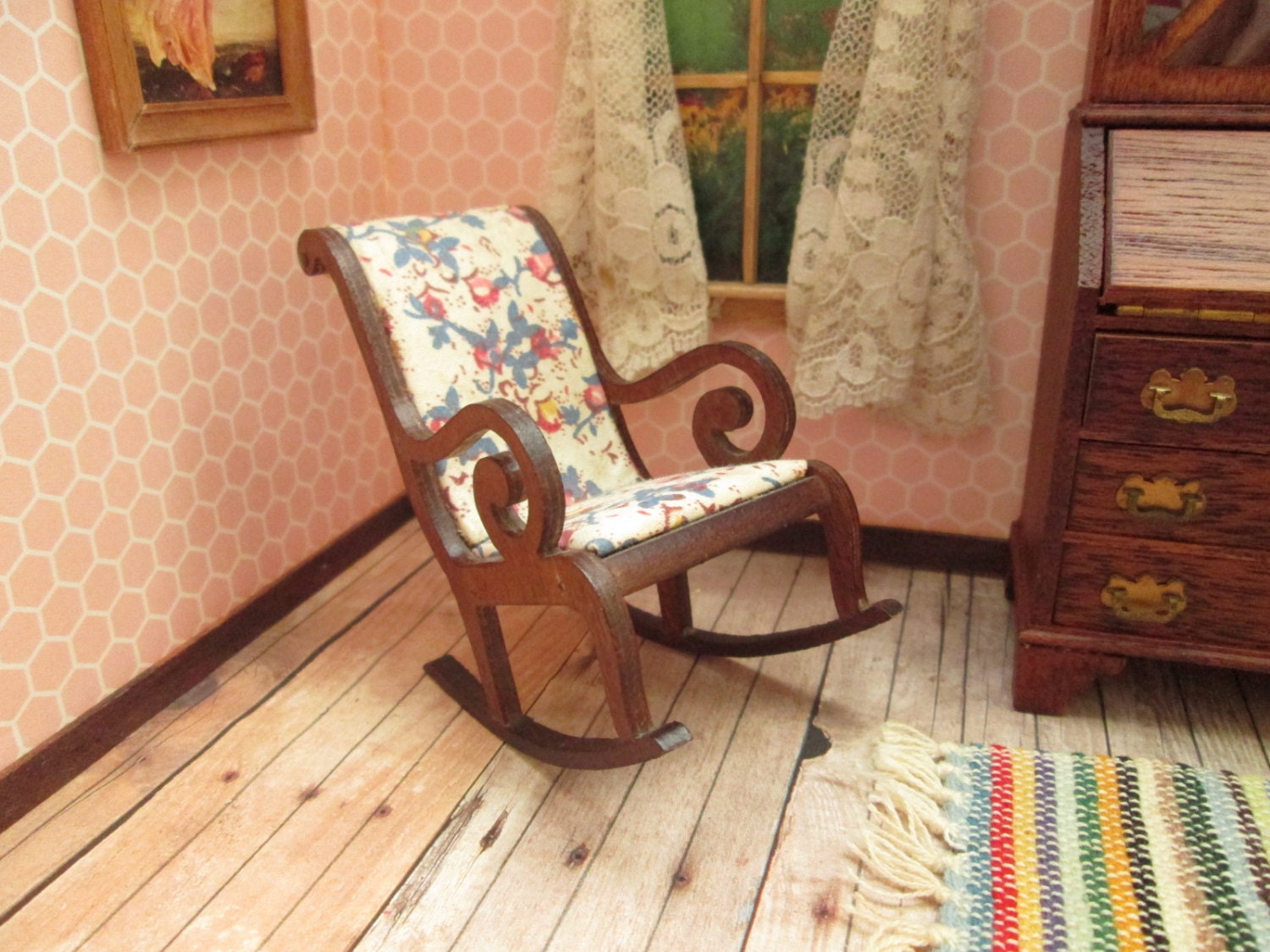 Vintage Dollhouse Furniture – Lynnfield Rocking Chair – Block House ...