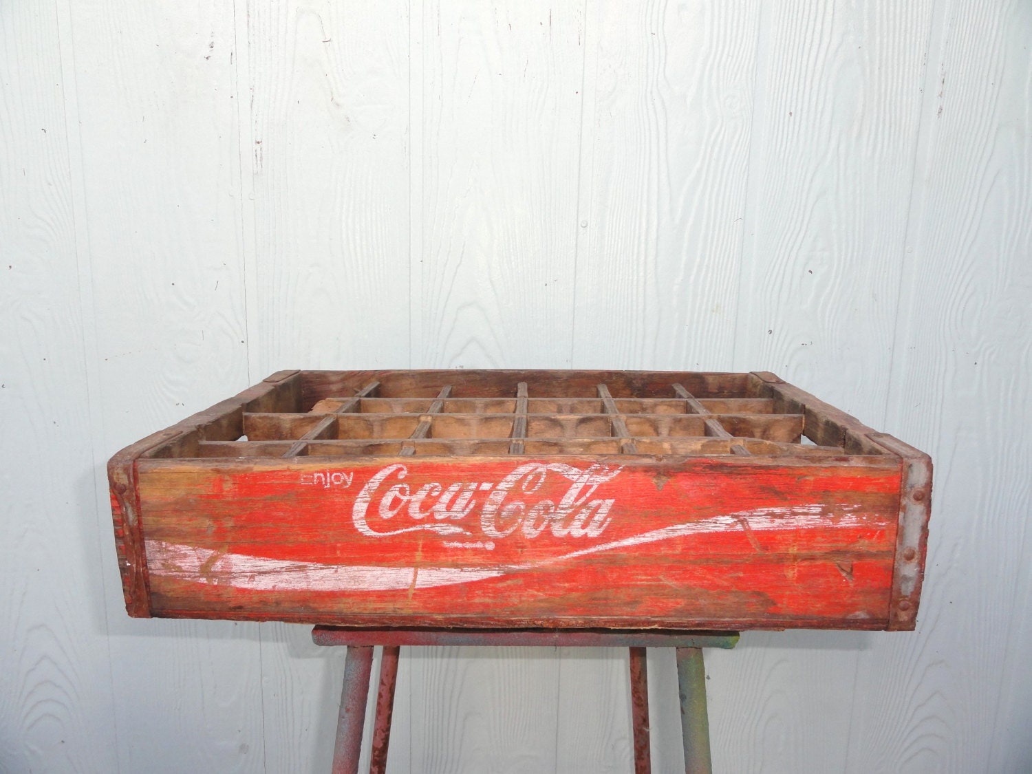 Vintage Coke Soda Box Crate Case Coca Cola Red 24 sections – Haute Juice