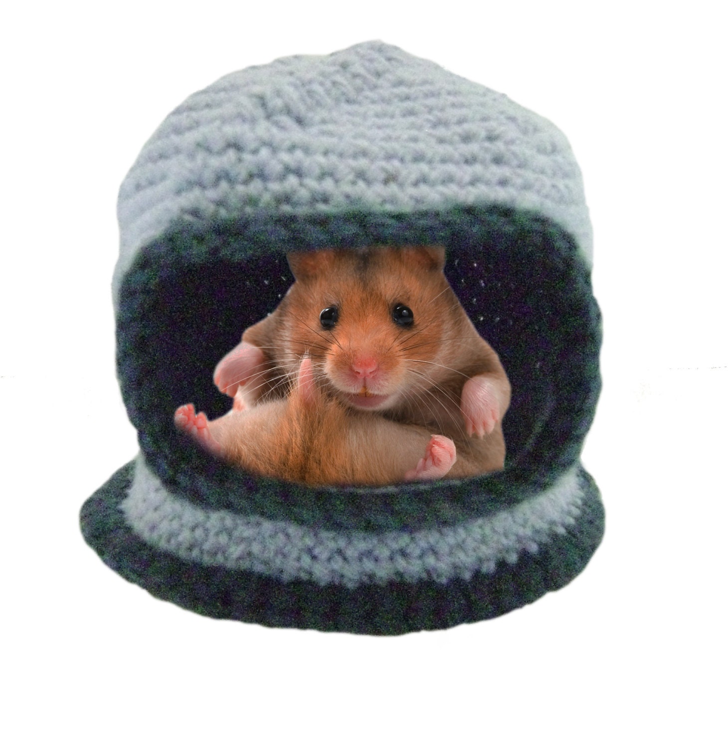 Hamster Hut Space Helmet House Crochet