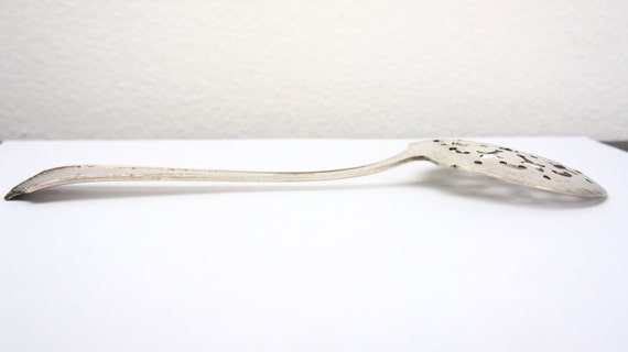 Vintage Fairfield Tomato Server Slotted Serving Spoon Silver