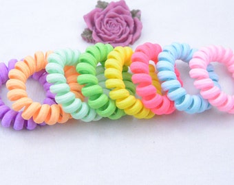 Plastic hair ties | Etsy