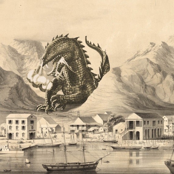 Digital Print Hawaii Art Monster Art Honolulu Art Monsters