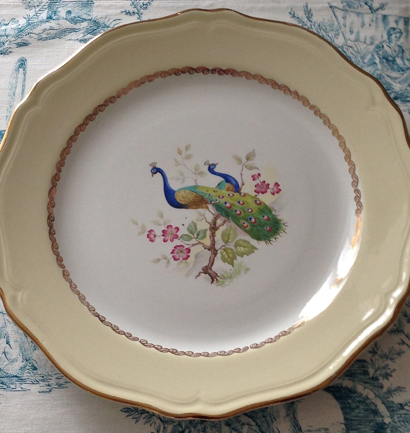 Two Vintage Elegant French Serving Platters and Gravy Boat Set ...
