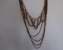 Popular items for multi chain necklace on Etsy