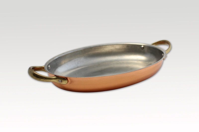 French Vintage Copper Serving Tray – Medium sized – Tagus Chef – Red ...