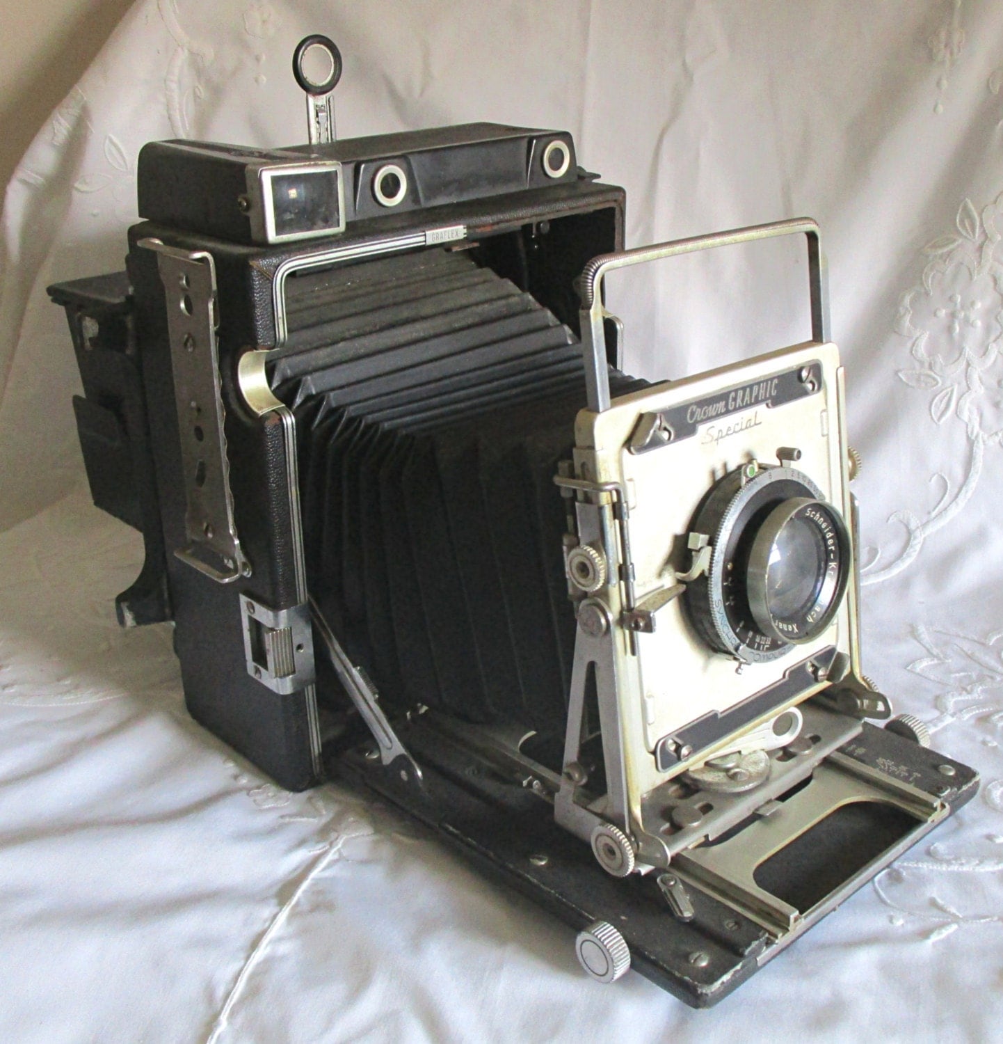 GRAFLEX CROWN Graphic Special 4X5 Press Camera Schneider 135mm