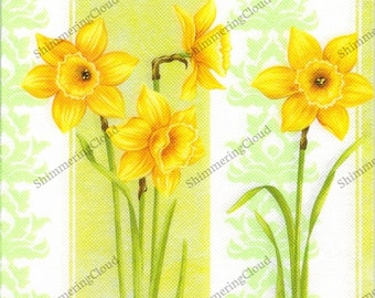 Daffodil napkins | Etsy