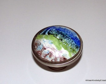 Polymer clay knobs | Etsy