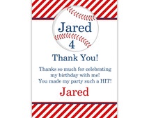 Unique baseball thank you cards related items | Etsy