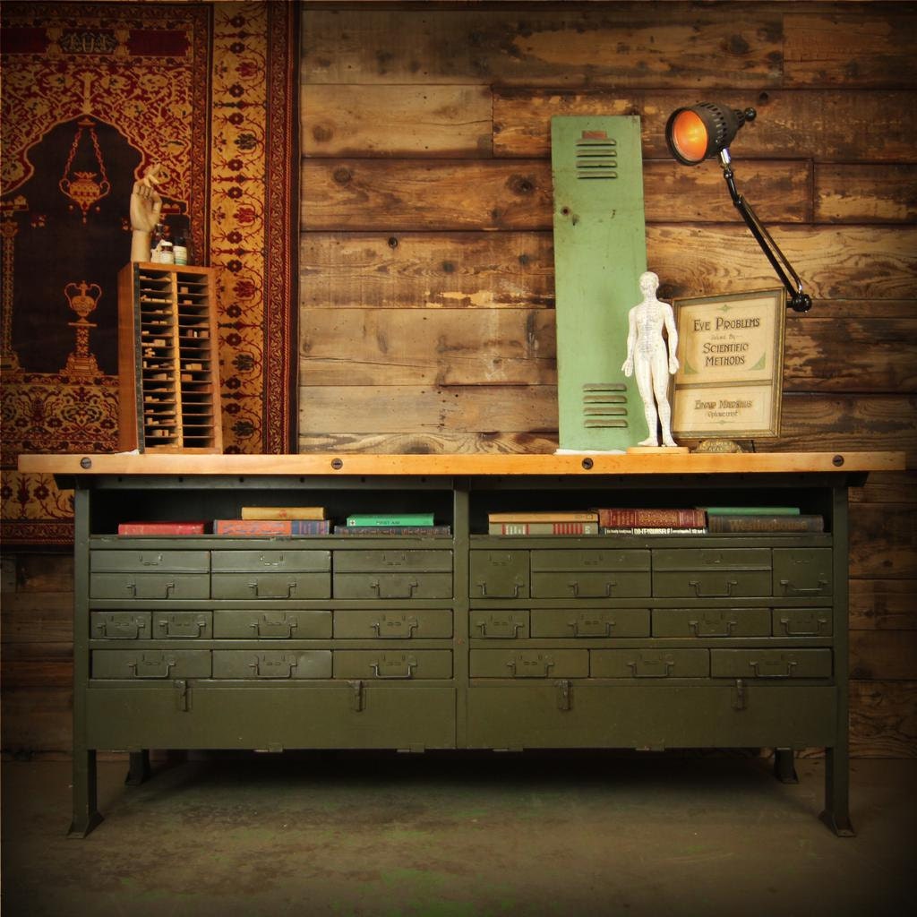 Industrial Butcher Block Table Kitchen Island Buffet – Haute Juice