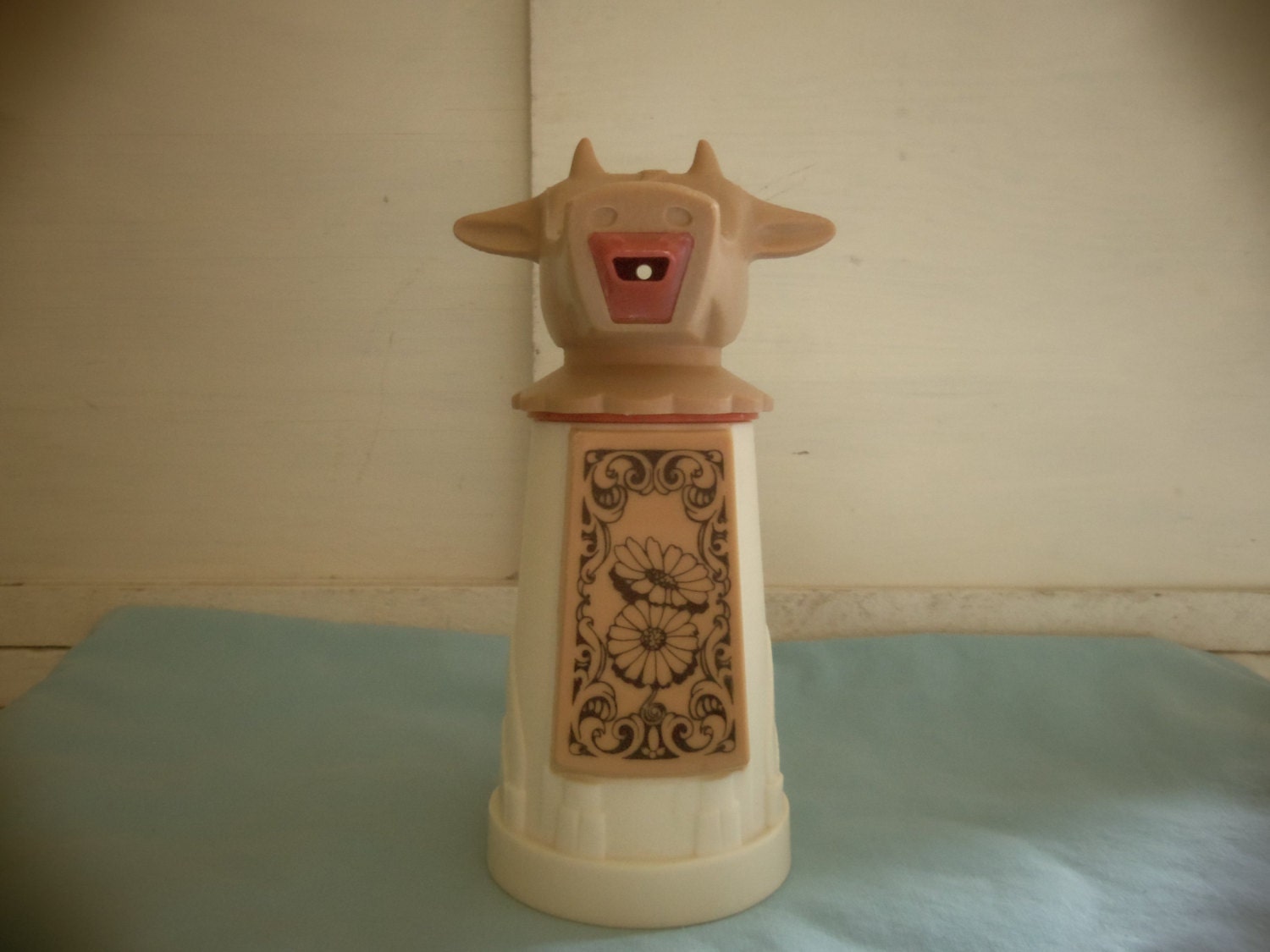 Vintage Moo-Cow Creamer With Flowers by Whirley Industries, Inc of ...