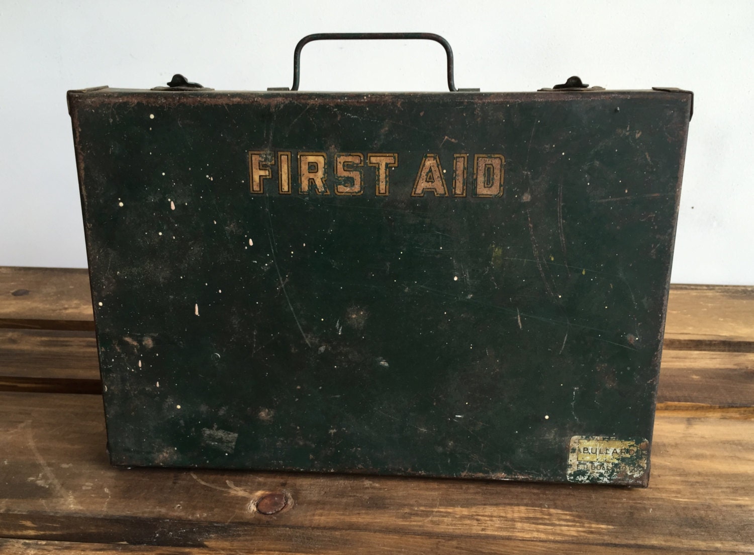 Vintage Green First Aid Kit from an Old High School (Empty) Great ...