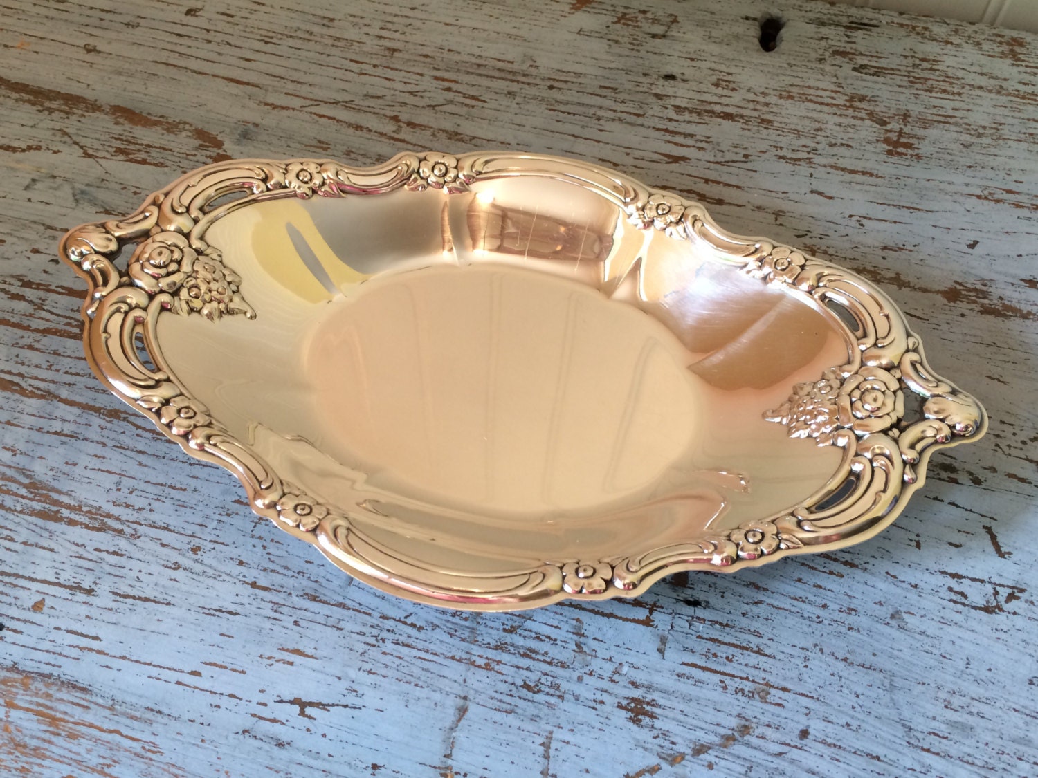 Vintage Community Silver Plate Tray Serving Dish Wedding Shower Decor ...