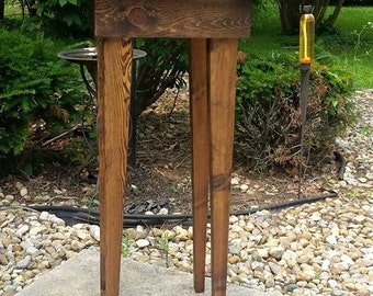 Primitive Black Computer DESK Tall Hall Sofa by UniquePrimtiques