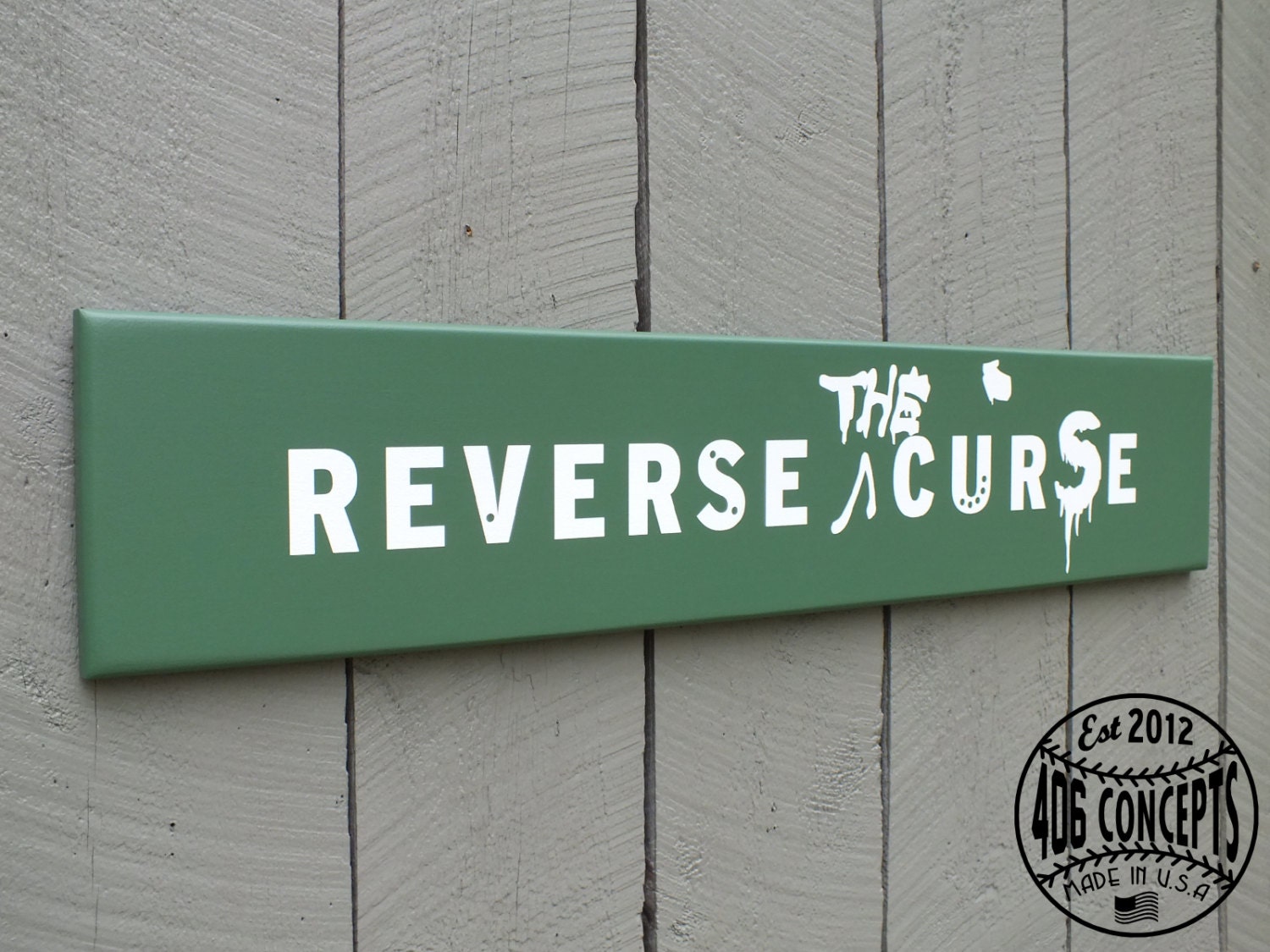 36 Painted Reverse The Curse Storrow Drive Sign Boston