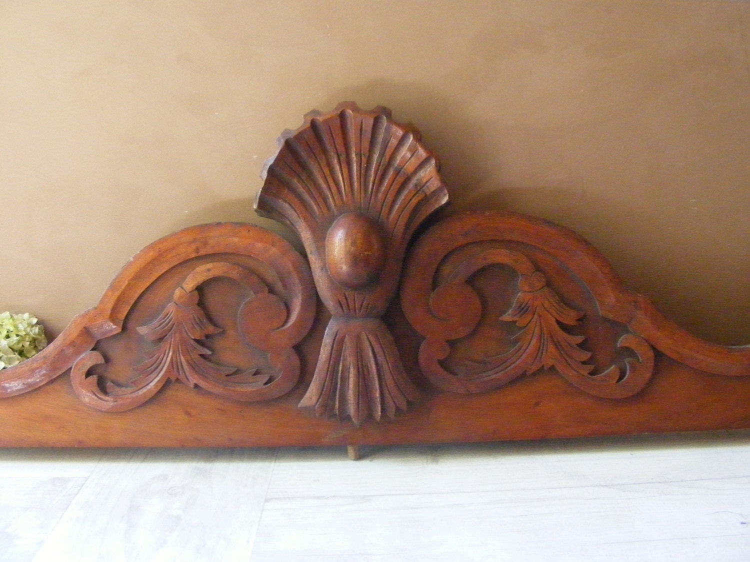Large Antique French Carved Wood Pediment,Fronton Furniture,Shabby ...