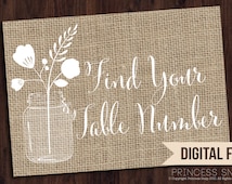 Popular items for burlap table numbers on Etsy