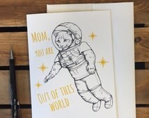 Popular items for astronaut cat card on Etsy