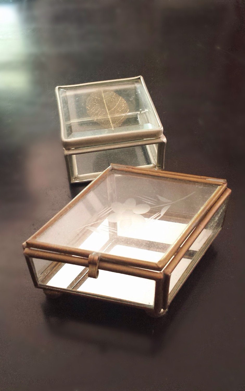 Vintage Small Glass Boxes * FREE SHIPPING * – Haute Juice