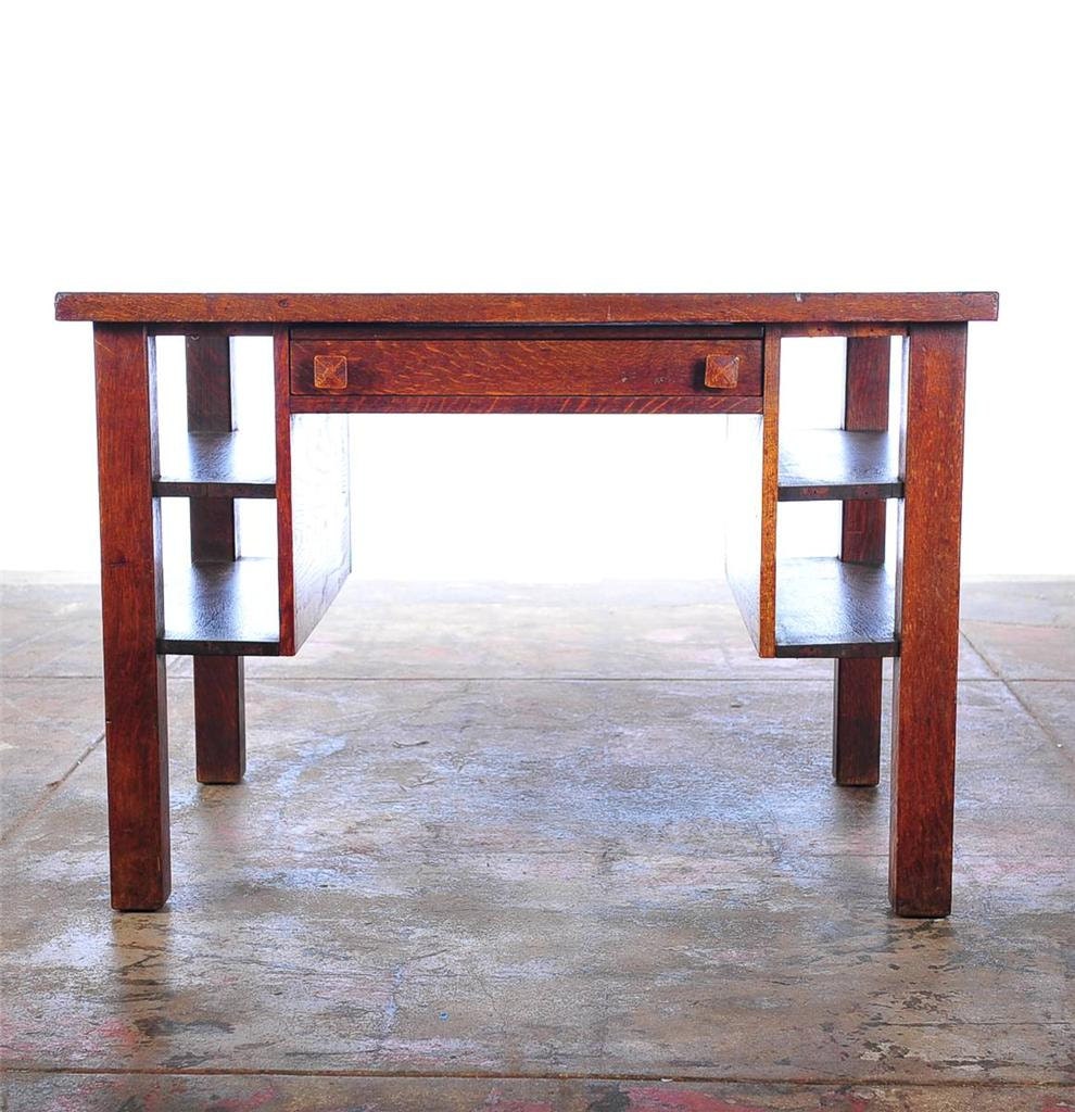 Arts & Crafts c.1908 Mission Oak Beautiful Writing Desk Table by ...