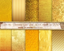 Popular items for gold scrapbook paper on Etsy