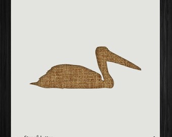 Pelican stencil | Etsy