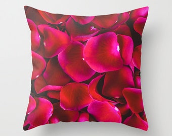 Red rose pillow | Etsy