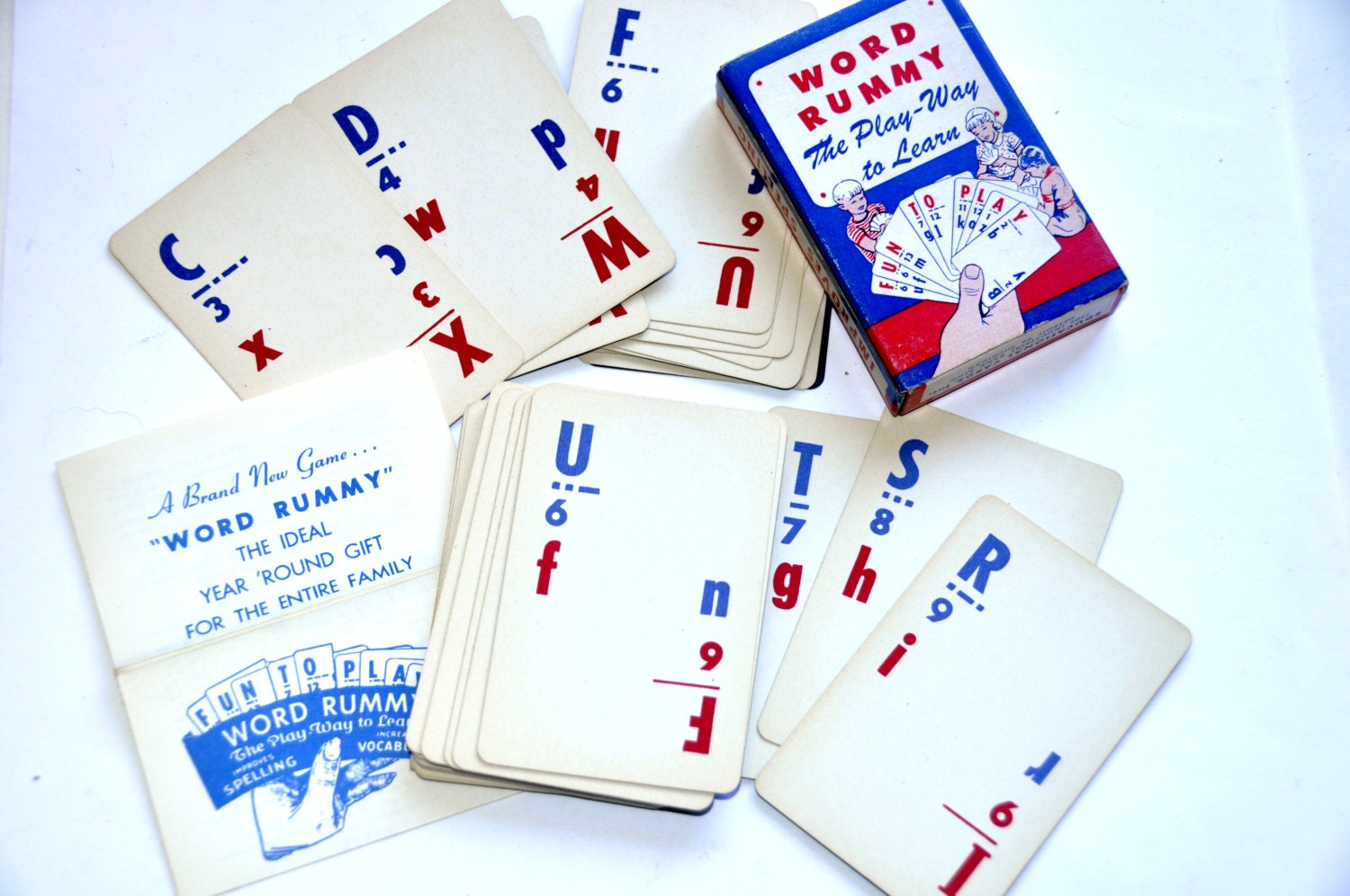 Card Games. Word Rummy. The Play Way to Learn. 1950s