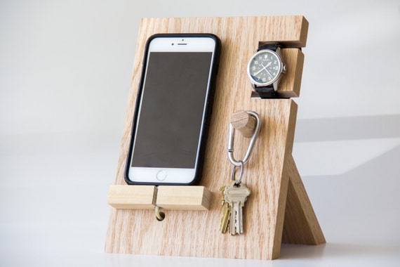 Items similar to Wooden Phone Stand Holder for iPhones and phones ...