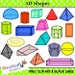 3D Shapes Clip art