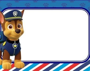 Paw patrol labels | Etsy