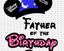 Disney Mickey Minnie Mouse Father of the Birthday Girl **Digital File ...