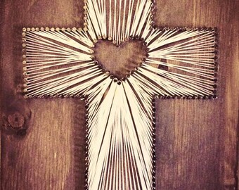 Cross string art | Etsy