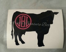 Popular items for cow decal on Etsy