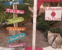 Popular items for lifeguard signs on Etsy