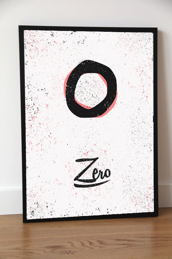 ZERO Printable Art Inspirational Print Vintage by DaikoPoster