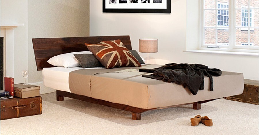 Floating Wooden Bed Frame by Get Laid Beds