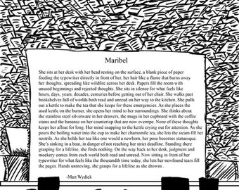 Poetry broadside | Etsy