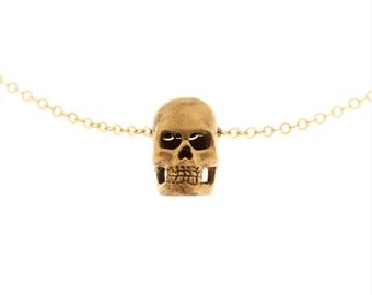 Tiny Open Hand Necklace Symbol of Protection by NaturalAbstract