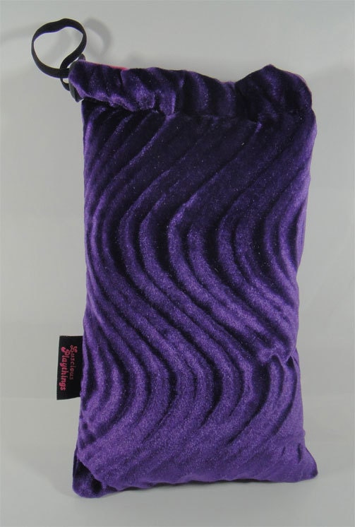 Large Premium Plush Storage Pouch For Glass Sex Toy Dildo