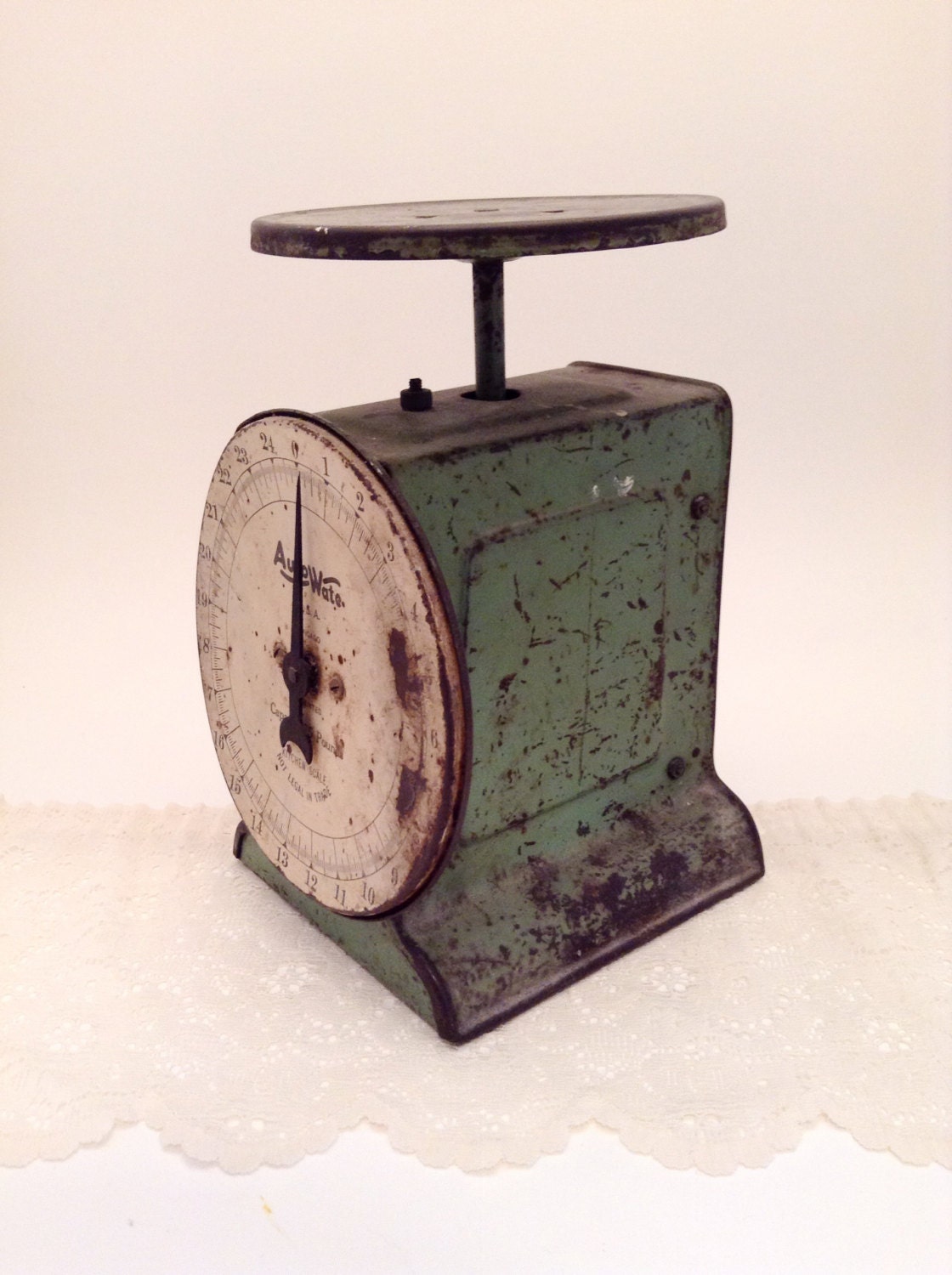 Vintage Green Kitchen Scale: 1950's by HoneybeeHomemaker on Etsy