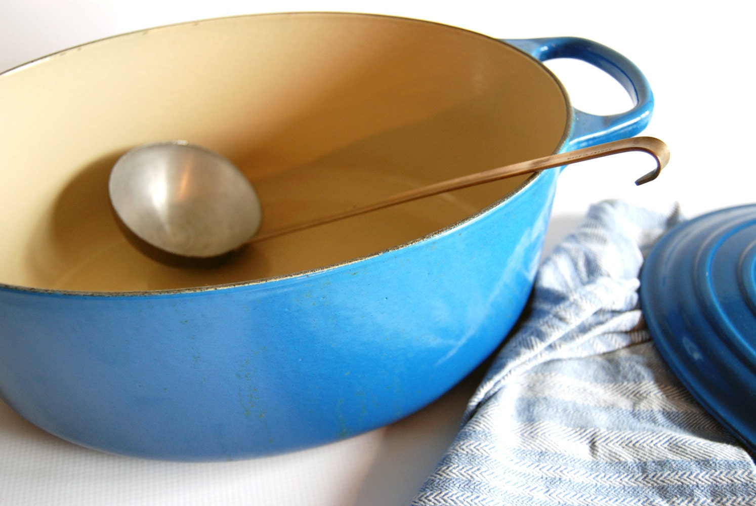 vintage antique french brass plated kitchen ladle – Haute Juice