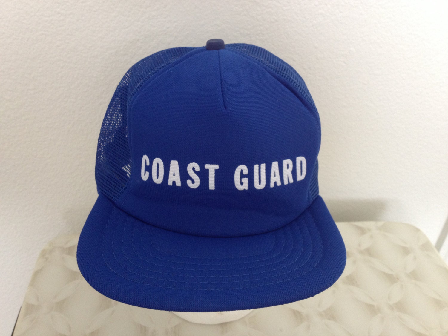 Vintage Baseball Cap – “Coast Guard” – all blue nylon – excellent ...