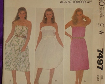 80s dress pattern | Etsy