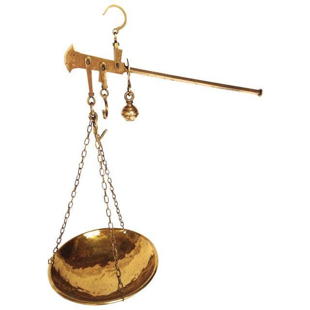Antique Brass Unequal Arm Scale by ErinLaneEstate on Etsy